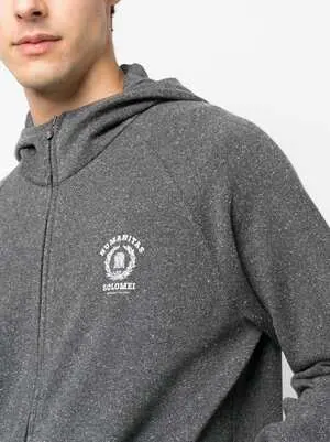 Brunello Cucinelli Logo-print Zip-up Hoodie