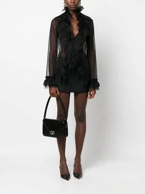 Valentino Garavani Letter Leather Crossbody Bag
