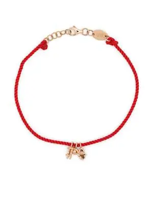 ANIL ARJANDAS 18kt Rose Gold Diamond Cord Bracelet - Pink
