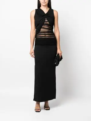 Christopher Esber Semblance Tulle-trim Ruched Dress