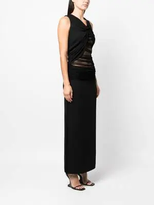 Christopher Esber Semblance Tulle-trim Ruched Dress