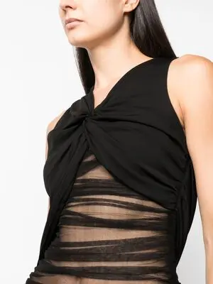 Christopher Esber Semblance Tulle-trim Ruched Dress