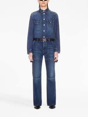 Off-White Long-sleeve Denim Shirt