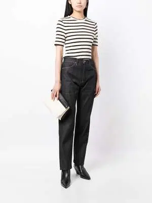 JIL SANDER Contrast-stitching Cotton Jeans - Blue