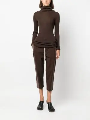Rick Owens Side-stripe Cropped Trousers