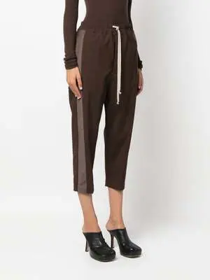 Rick Owens Side-stripe Cropped Trousers