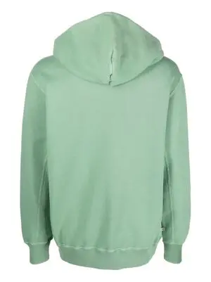 AUTRY Cotton Logo Patch Hoodie - Green
