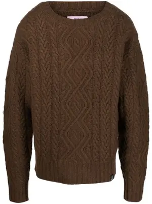 Martine Rose Cable-knit Jumper - Brown
