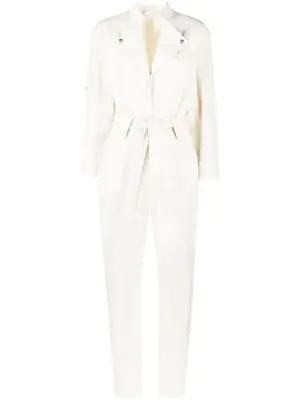 IRO PARIS Press-stud Collar Belted Tapered Jumpsuit