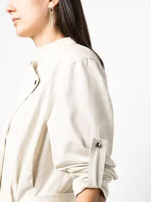 IRO PARIS Press-stud Collar Belted Tapered Jumpsuit