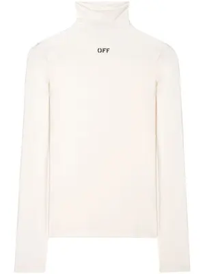 Off-White Logo-print Second-skin Top - White