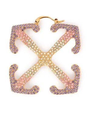 Off-White Degradé Arrow Earrings - Gold