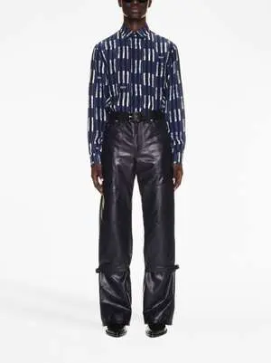 Off-White Carpenter Leather Trousers