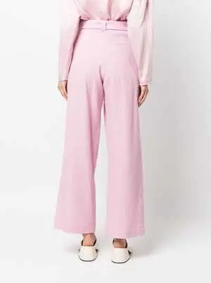ALYSI Pressed-crease Flared Trousers