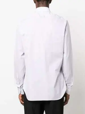 FINAMORE 1925 Striped Long-sleeve Cotton Shirt