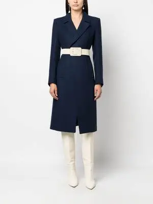 Patrizia Pepe Double-breasted Wool-blend Coat