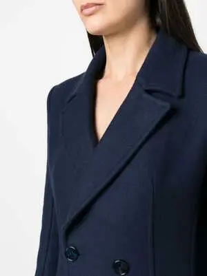 Patrizia Pepe Double-breasted Wool-blend Coat