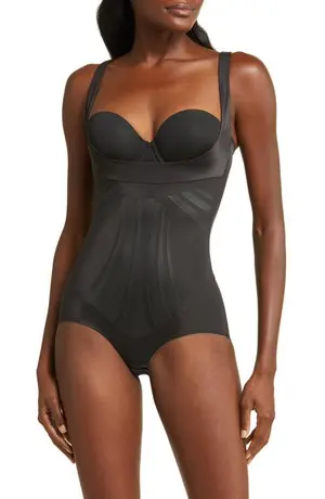 MIRACLESUIT® Modern Miracle™ Open Bust Shaping Bodysuit - Black