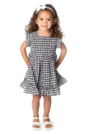 POPATU Checked Ruffle Dress