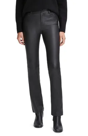 Vince Stretch Bootcut Leather Pants