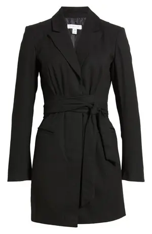 Topshop Long Sleeve Blazer Mini Dress