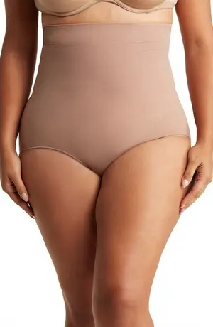 Spanx Spanxsculpt™ Seamless Power High-waisted Brief - Cafe Au Lait
