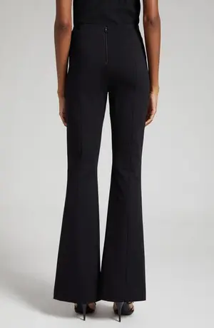 Alice + Olivia Emiko Split Cuff Flare Pants - Black