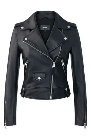 Mackage Baya Leather Moto Jacket