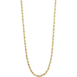 Argento Vivo Rope Chain Necklace - Gold