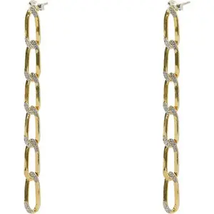 Argento Vivo Chain Link Drop Earrings - Gold