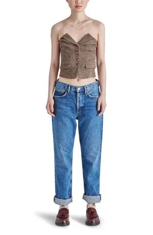 Steve Madden Adare Strapless Corset Top