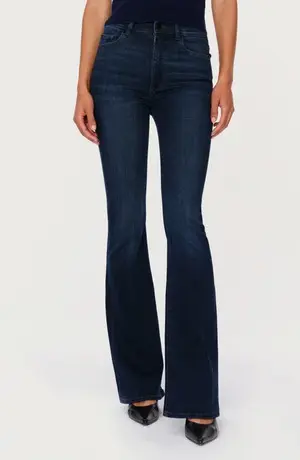 Women's Blue Boots Jeans