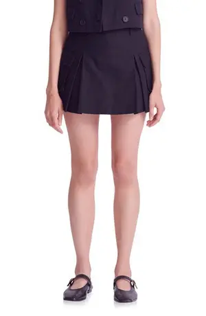 English Factory English Factory Cargo Flap Patch Pocket Skort Black
