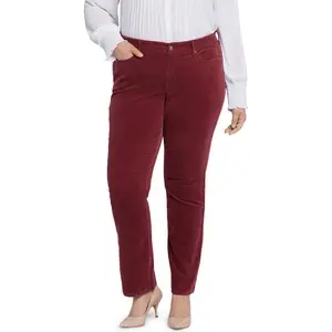 NYDJ Marilyn Straight Leg Jeans - Cranberry Pie