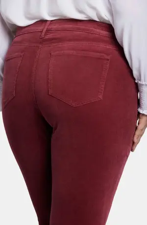 NYDJ Marilyn Straight Leg Jeans - Cranberry Pie