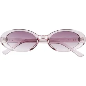 AIRE Fornax 53mm Oval Sunglasses - Mauve/warm Smoke Grad