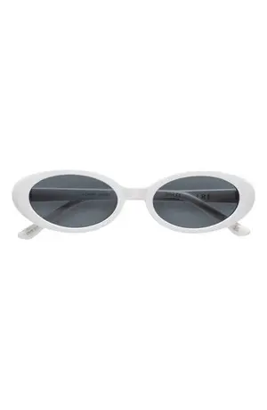 AIRE AIRE Fornax 53mm Oval Sunglasses White