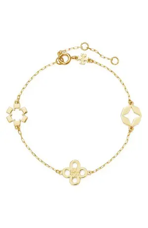 Tory Burch Forget Me Not Charm Bracelet - Tory Gold