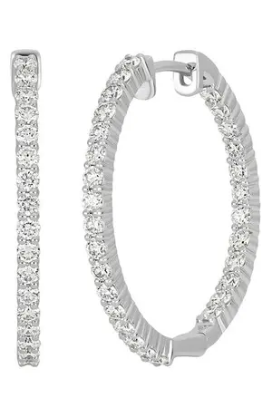 Bony Levy Audrey Diamond Hoop Earrings - 18k White Gold