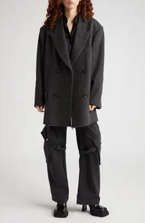 Acne Studios Okilly Wool Blend Herringbone Blazer