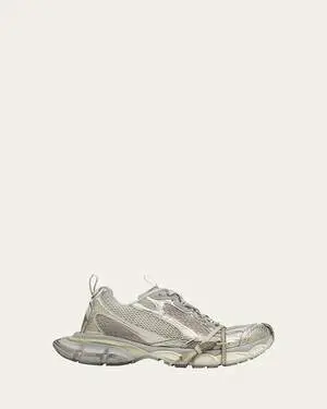 Balenciaga 3xl Mesh Runner Sneakers - Eggshell