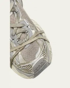Balenciaga 3xl Mesh Runner Sneakers - Eggshell