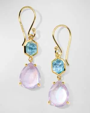 Ippolita 18k Gold Rock Candy Earrings - Topaz & Amethyst