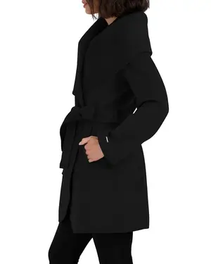 Tahari Marilyn Belted Coat - Black