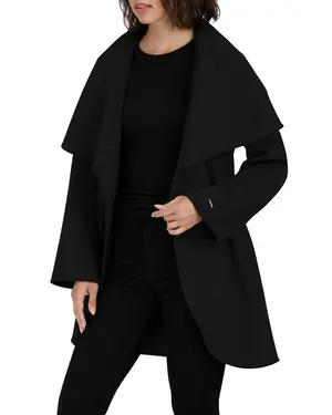 Tahari Marilyn Belted Coat - Black