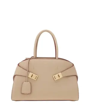 FERRAGAMO Medium Hug Handbag - Stone