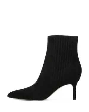 Veronica Beard Lisa 70 Boots - Black Suede