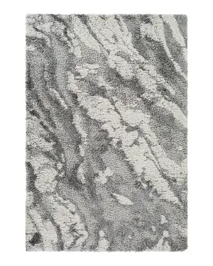 Livabliss Alta Shag Asg-2301 Area Rug, 2' X 3 - Silver