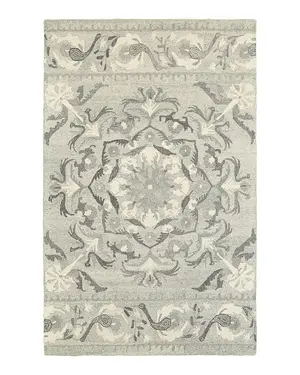 ORIENTAL WEAVERS Craft 93001 Area Rug, 3'6 X 5'6 - Ash/ivory