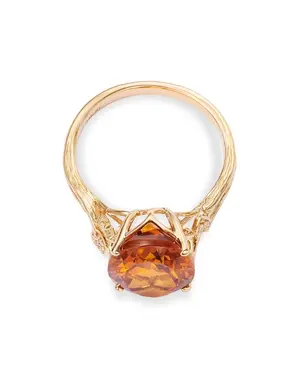 Bloomingdale'S Citrine And Diamond Accent Ring